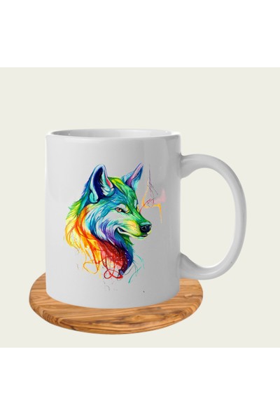 Burak Baskı Tasarım Pop Art Kurt Baskılı Hediyelik Kupa Bardak Burak Baskı Tasarım Pop Art Kurt Baskılı Hediyelik Kupa Bardak