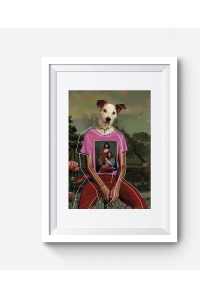 Value Design Doggies Beyaz Duvar Tablosu