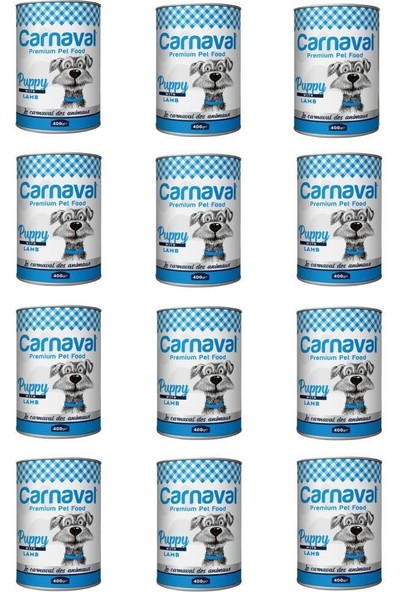 Carnaval Dog Kuzu Etli Yavru Köpek Konservesi 400 gr x 12 Adet Carnaval Dog Kuzu Etli Yavru Köpek Konservesi 400 gr x 12 Adet
