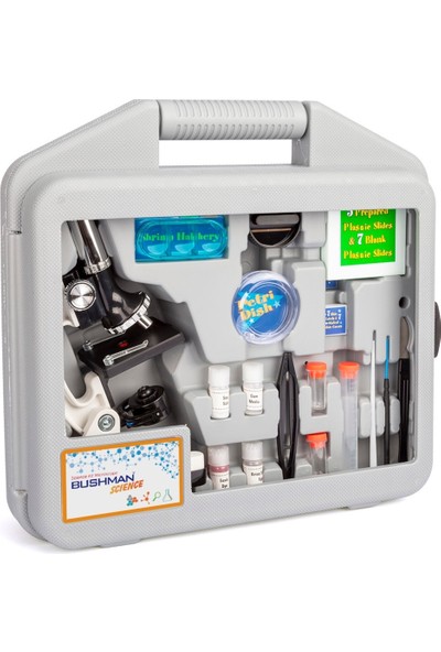 Bushman Junior Science 1200X Taşıma Çantalı Beyaz Mikroskop