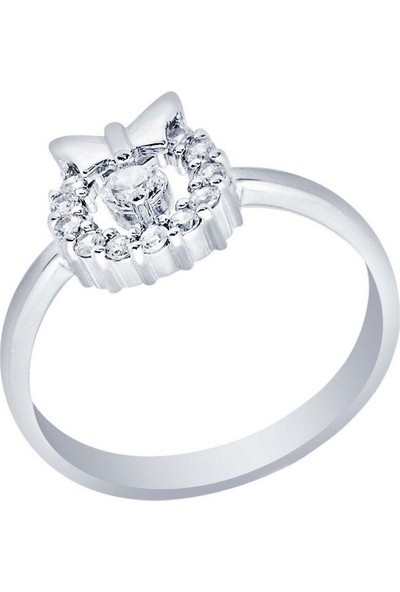 Tektaş Beyaz Altın 14 Ayar Koleksiyon Yüzük