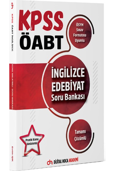 2022 Öabt Ingilizce Öğretmenliği Edebiyat Pratik Konu Anlatımlı Tamamı Çözümlü Soru Bankası Dijital Hoca Akademi
