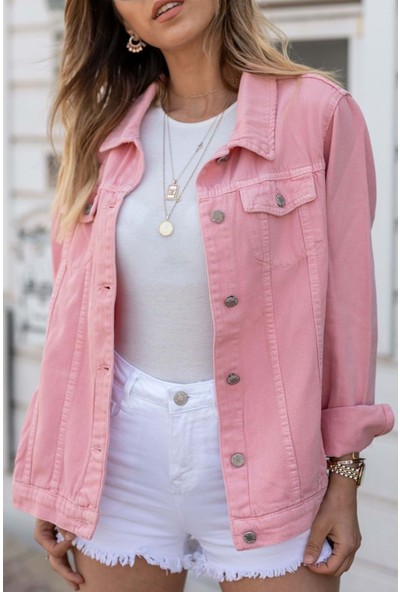 Quzu Bayan Kot Mont 001 - Pembe - 36