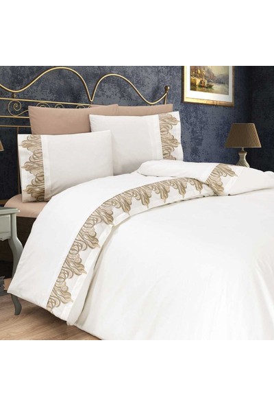 Madame Suzie de paris Armada Çift Kişilik Nevresim Takımı - Cappuccino