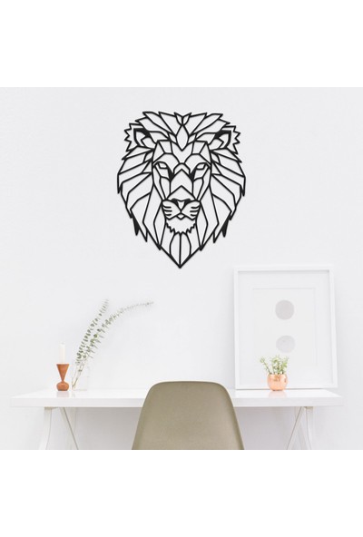 Lamizon Galatasaray Aslan Tasarımlı Geometrik Şekilli Dekoratif Duvar Metal Tablo Lamizon Galatasaray Aslan Tasarımlı Geometrik Şekilli Dekoratif Duvar Metal Tablo