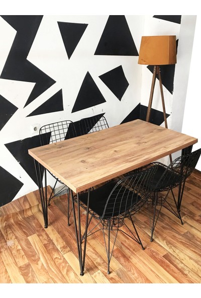 Stone Concept Mobilya Mutfak Masası 4 Kişilik Yemek Masası 4 Adet Tel Sandalyeli Atlantik Çam Stone Concept Mobilya Mutfak Masası 4 Kişilik Yemek Masası 4 Adet Tel Sandalyeli Atlantik Çam