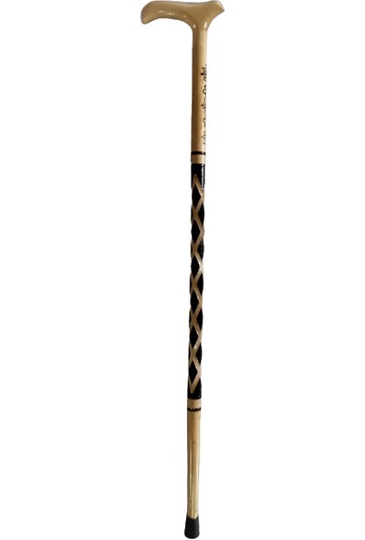 Otantik Depo Ahşap Işemeli Vernikli Baston Otantik Depo Ahşap Işemeli Vernikli Baston