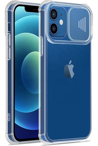 Eloen iPhone 11 Uyumlu Slayt Kamera Lens Korumalı Komple Şeffaf Telefon Kılıfı Eloen iPhone 11 Uyumlu Slayt Kamera Lens Korumalı Komple Şeffaf Telefon Kılıfı