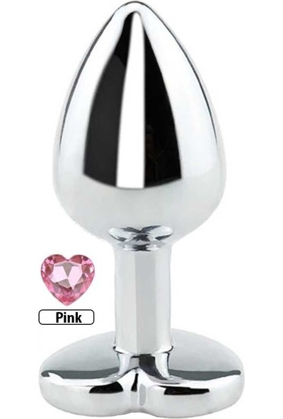Astarte Luxury Kalpli Demonte Pembe Taşlı Medium Metal Anal Plug Astarte Luxury Kalpli Demonte Pembe Taşlı Medium Metal Anal Plug