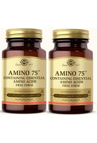 Solgar Amino 75 (Essential Amino) 30 Kapsül 2 Adet