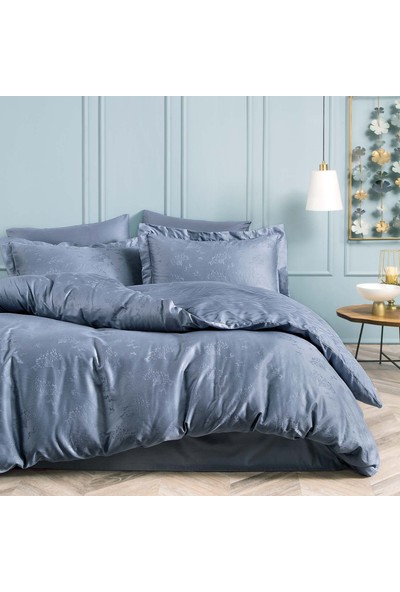 Yataş Bedding Diana Saten Nevresim Takımı (Çift Kişilik) - Mavi