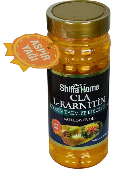 Aksuvital Shiffa Home Cla L-Carnitin Aspir Yağı Yumuşak 1000 Mg x 100 Kapsül Aksuvital Shiffa Home Cla L-Carnitin Aspir Yağı Yumuşak 1000 Mg x 100 Kapsül
