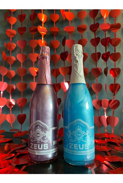 Os Zeus 2'li Böğürtlen ve Ananas(Yaban Mersini) Aromalı Simli Alkolsüz Şampanya