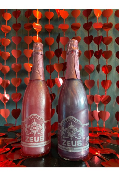 Os Zeus 2'li Çilek ve Böğürtlen Aromalı Simli Alkolsüz Şampanya