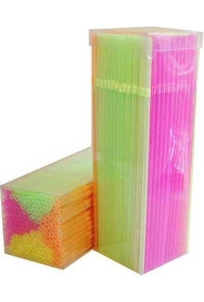 Çözüm Ambalaj Fosforlu Kutulu Körüklü Pipet 225 'li