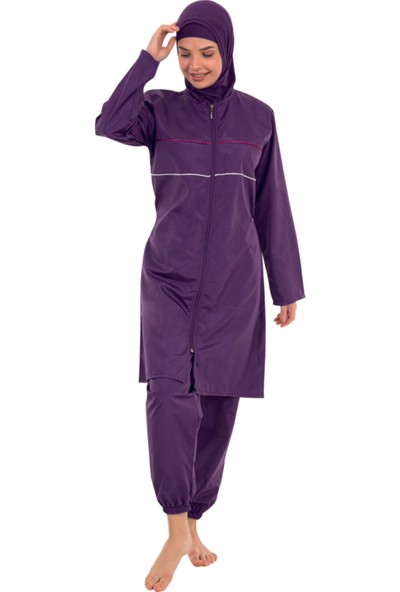 Kadın Haşama Paraşüt Bol Paça Tam Kapalı Tesettür Mayo HAŞEMA1520-16 Kadın Haşama Paraşüt Bol Paça Tam Kapalı Tesettür Mayo HAŞEMA1520-16