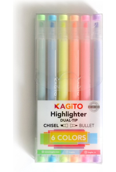 Çift Taraflı Highlighter Set (6’lı)