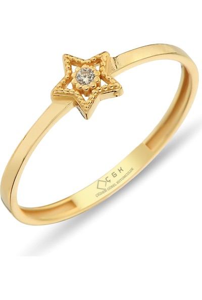 ÇGK KUYUMCULUK Çıtır Altın Yüzük ZY0285