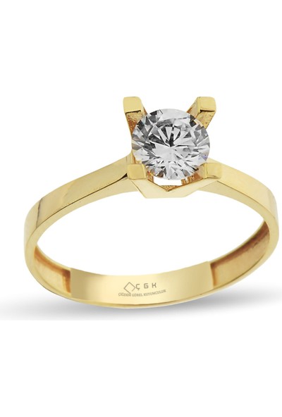 ÇGK KUYUMCULUK Tektaş Altın Yüzük