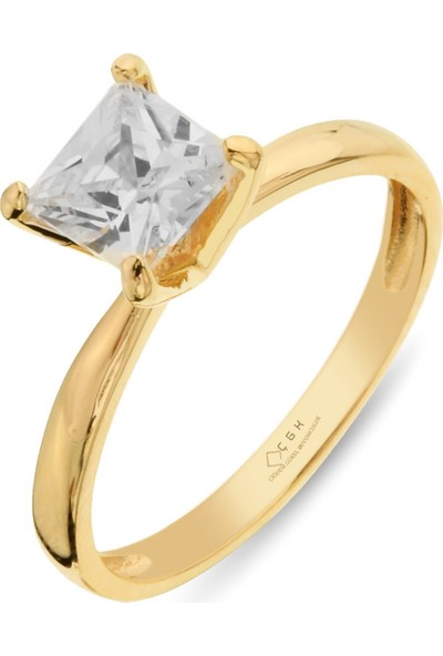 ÇGK KUYUMCULUK Tektaş Altın Yüzük ZYTT005