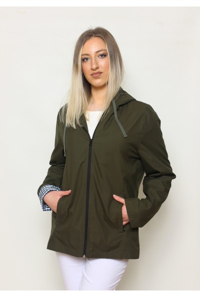 Cotton Kadın Ince Yağmurluk Rüzgarlık