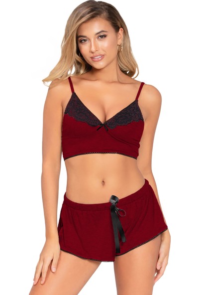 Mite Love Kadın Pijama Şortlu Seksi Takım