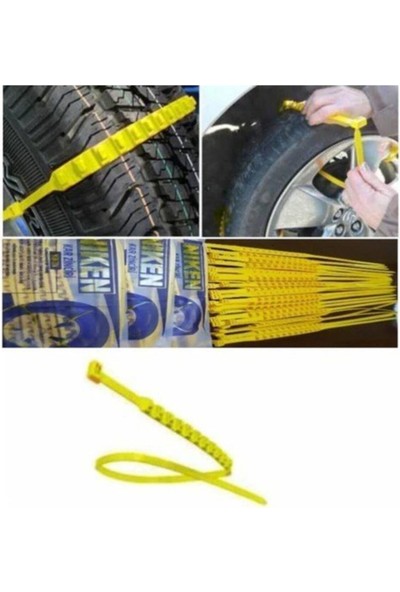 Niken Plastik Kar Zinciri Tutuş Kelepçesi-Plastik Kar Zinciri (10 Adet)