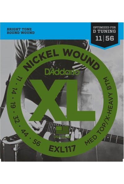 Daddarıo EXL117 11-56 Elektro Gitar Teli Daddarıo EXL117 11-56 Elektro Gitar Teli