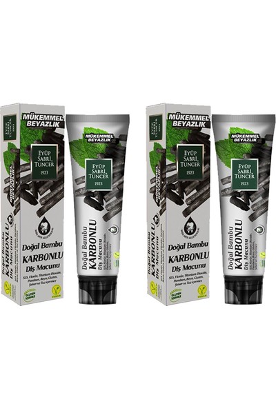 Eyüp Sabri Tuncer Doğal Bambu Aktif Karbonlu Diş Macunu 75 Ml X 2 Eyüp Sabri Tuncer Doğal Bambu Aktif Karbonlu Diş Macunu 75 Ml X 2