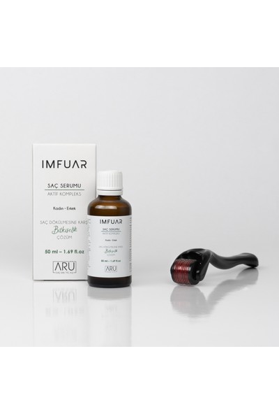 Imfuar Saç Oluşumunu Destekleyen Saç Serumu 50 Ml 63 Farklı Aktif Madde+Dermaroller Imfuar Saç Oluşumunu Destekleyen Saç Serumu 50 Ml 63 Farklı Aktif Madde+Dermaroller