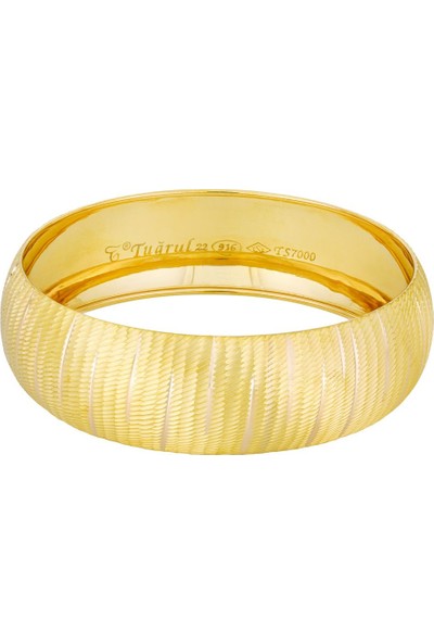 T51 Tuğrul Altın 20 Gr(Gram) 20 mm 22 Ayar Işçiliksiz Bilezik TBC00020-1