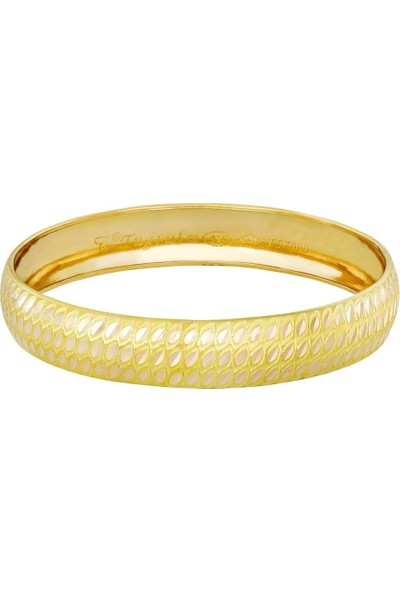 T51 Tuğrul Altın 13 Gr(Gram) 12 mm 22 Ayar Işçiliksiz Şarnelli Bilezik TBC013-3