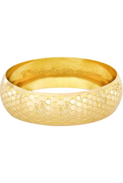 T51 Tuğrul Altın 22 Gr(Gram) 20 mm 22 Ayar Işçiliksiz Bilezik TCNC022-1