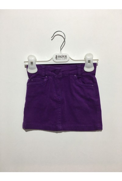 İncity Kız Çocuk Kot Etek Mor