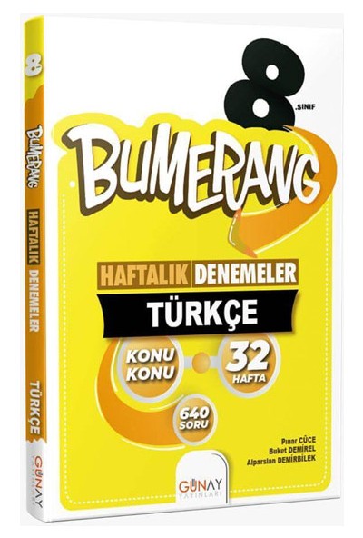 8 Sınıf Lgs Bumerang 32 Haftalık Türkçe Denemeleri Günay Yay 8 Sınıf Lgs Bumerang 32 Haftalık Türkçe Denemeleri Günay Yay