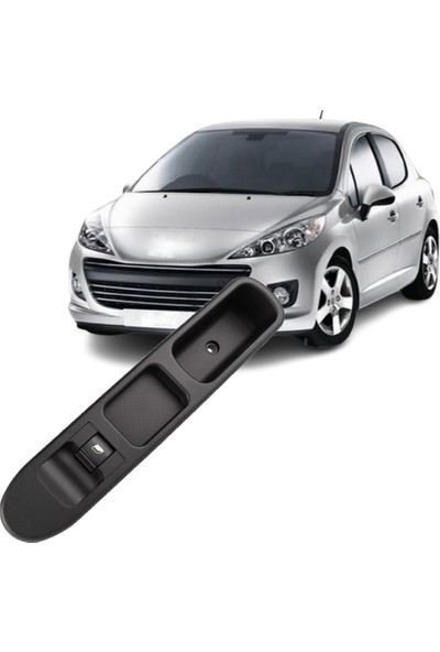 Mcar Peugeot 207 Sağ Tekli Çerçeveli Cam Düğmesi Anahtarı 2006--2012 Mcar Peugeot 207 Sağ Tekli Çerçeveli Cam Düğmesi Anahtarı 2006--2012