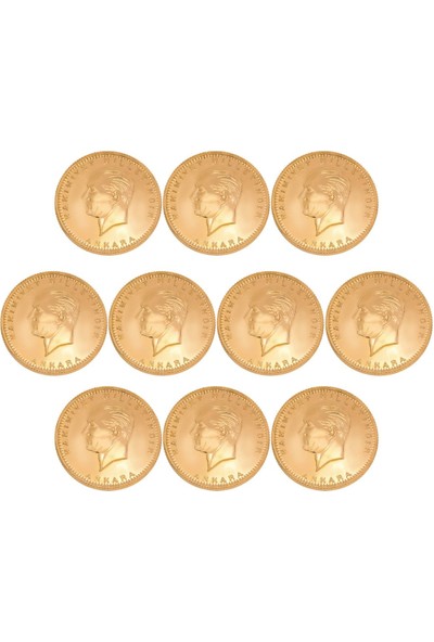 T51 Tuğrul Altın 10 Eski Tarihli Ata Lira T51 Tuğrul Altın 10 Eski Tarihli Ata Lira