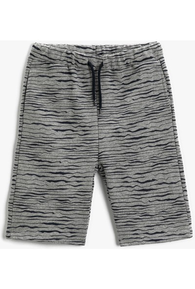 Koton Çizgili Bağcıklı Şort
