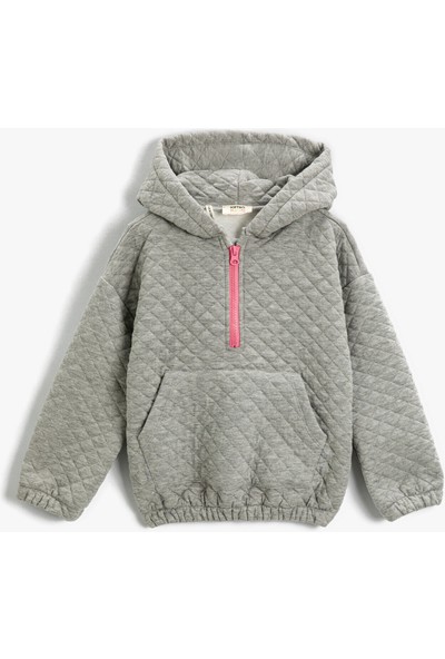 Koton Kapitone Kapşonlu Sweatshirt Kanguru Cepli Koton Kapitone Kapşonlu Sweatshirt Kanguru Cepli