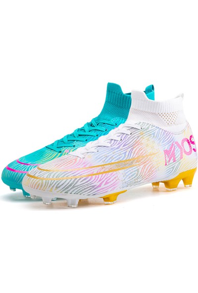 X-Man Krampon Futbol Ayakkabısı - Mavi/Beyaz (Yurt Dışından)