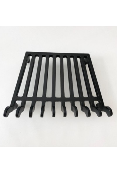 Sandıktan Al Döküm Izgara , Küllüklü Şömine Izgarası 49 Cm. x 35 Cm. x 35 cm 10 Lu Izgara