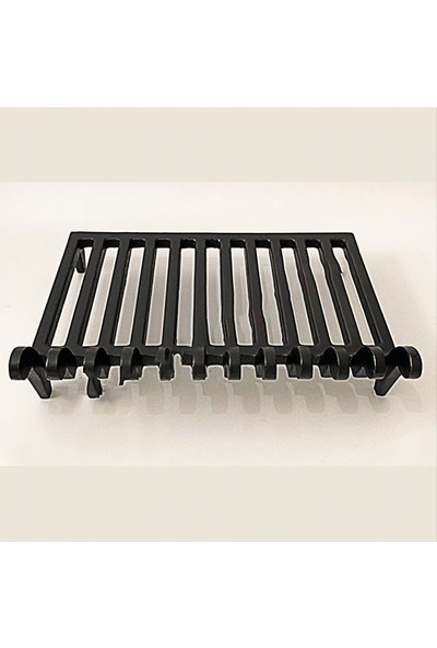Sandıktan Al Döküm Izgara , Küllüklü Şömine Izgarası 53 Cm. x 35 Cm. x 53 cm 12 Li Izgara