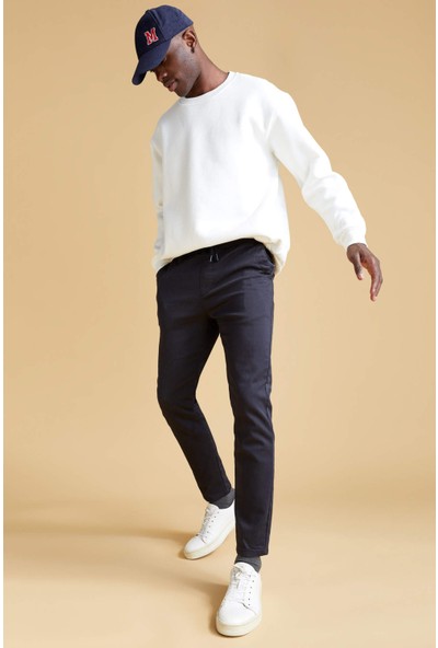 DeFacto Jogger Fit Beli Bağcıklı Chino Pantolon V3479AZ21AU