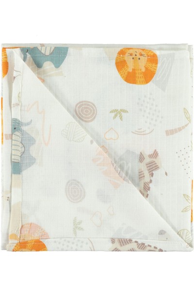 Civil Baby Çok Amaçlı Müslin Bebek Örtüsü 90X90 cm Ekru
