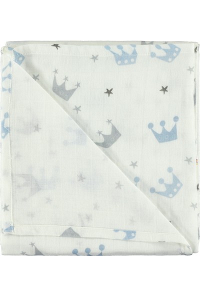Civil Baby Çok Amaçlı Müslin Bebek Örtüsü 90X90 cm Mavi
