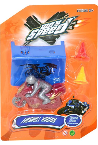 Canem Oyuncak Sürtmeli Rampalı Motorsiklet Saks Mavisi