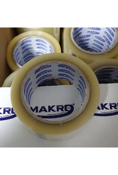 Makro Şeffaf Koli Bandı Hotmelt 45 mm x 100 M / 84 Adet(1koli) Makro Şeffaf Koli Bandı Hotmelt 45 mm x 100 M / 84 Adet(1koli)
