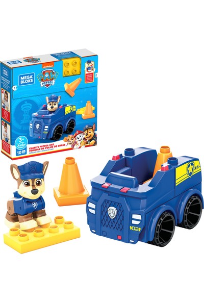 Mega Bloks PAW Patrol Chase'in Arabası, yürüme çağındaki çocuklar için yapı oyuncakları HDJ33 Mega Bloks PAW Patrol Chase'in Arabası, yürüme çağındaki çocuklar için yapı oyuncakları HDJ33