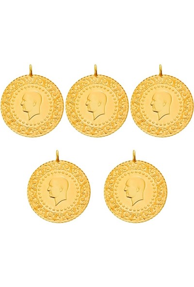 T51 Tuğrul Altın 5 Adet Yeni Tarih Çeyrek Altın