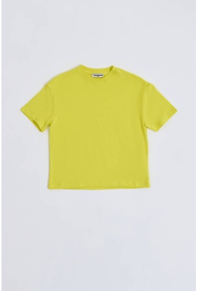 There Color Sarı Erkek Çocuk Tişört Yuvarlak Yaka 10-12